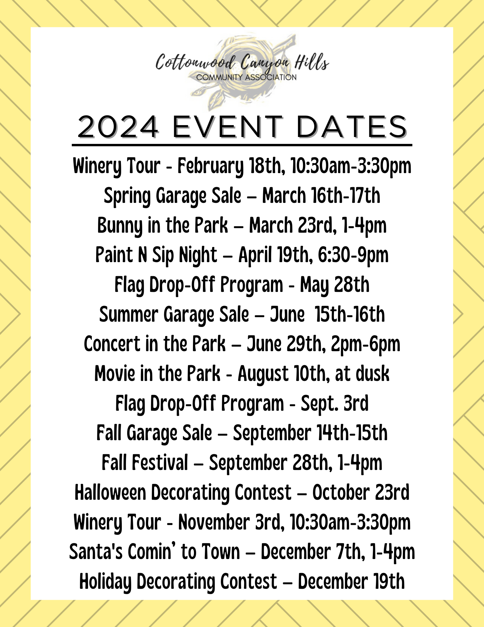 Volunteers for Events Needed! – Cottonwood